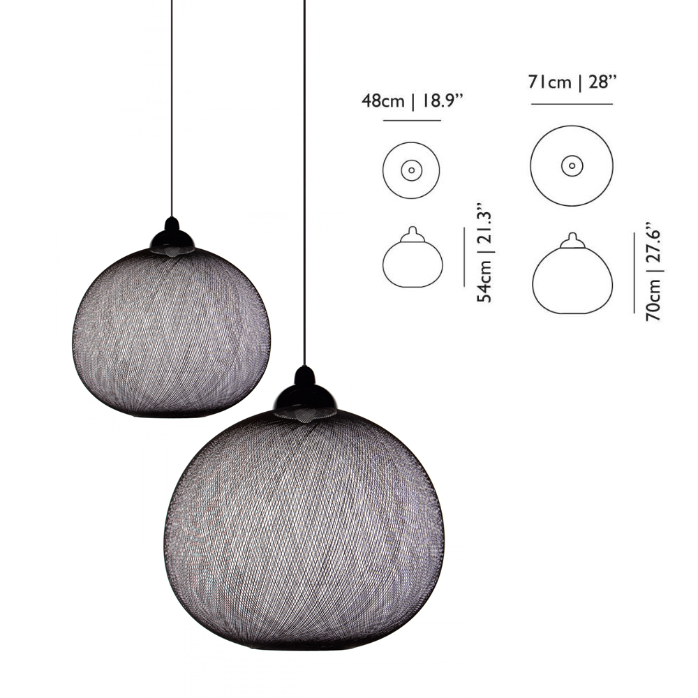 Non Random Light 吊燈（大、黑、220V） | 北歐櫥窗 NORDIC