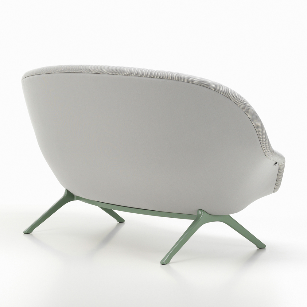 Abalon Sofa 羽貝 沙發椅（米灰 / 銀灰布料、薄荷綠底座） | 北歐櫥窗 NORDIC