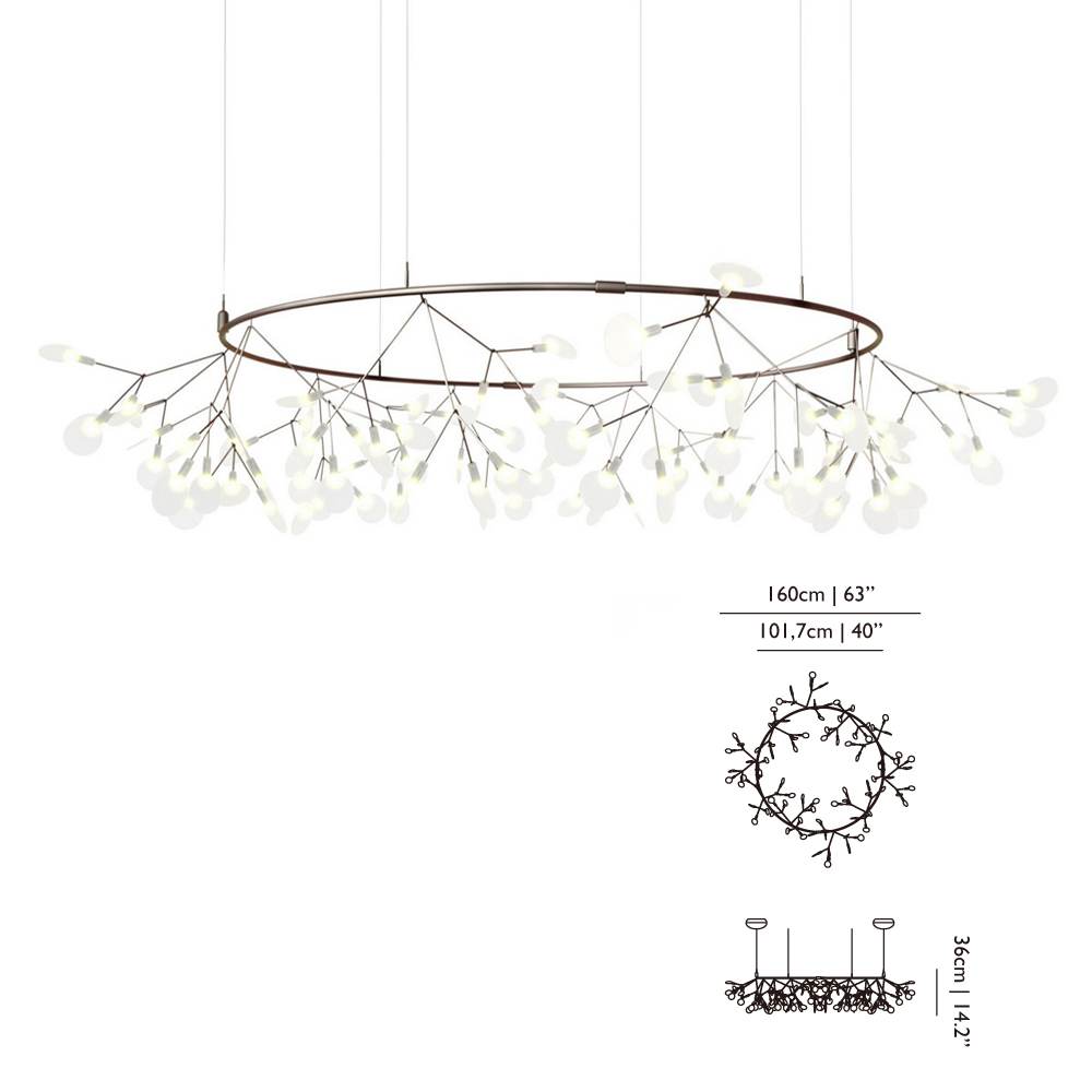 Heracleum III The Small Big O 花火枝葉吊燈（鎳、小、全電壓） | 北歐櫥窗 NORDIC