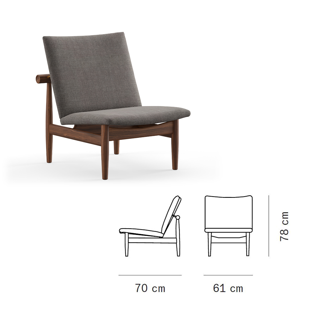 Japan Chair 主人椅（深灰 / 胡桃木） | 北歐櫥窗 NORDIC