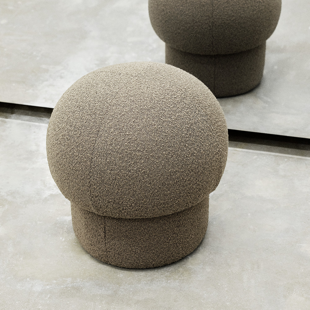 Uno Pouf 蘑菇 圓凳（茶褐、50 公分） | 北歐櫥窗 NORDIC