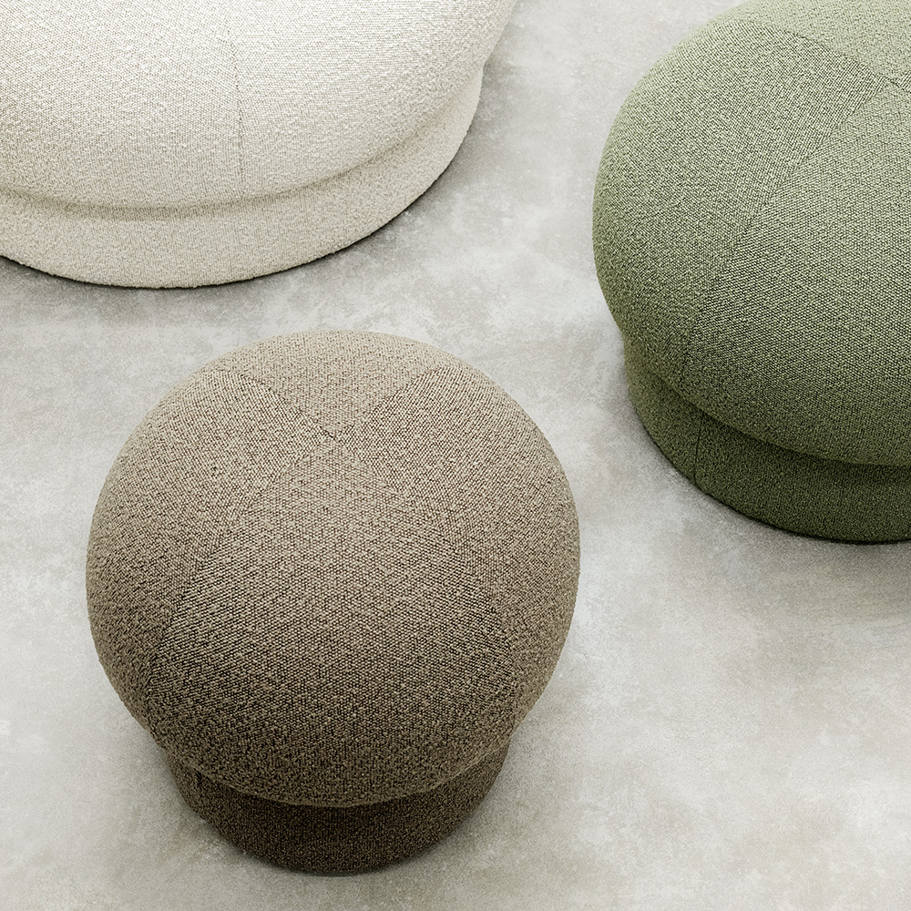 Uno Pouf 蘑菇 圓凳（湖綠、50 公分） | 北歐櫥窗 NORDIC