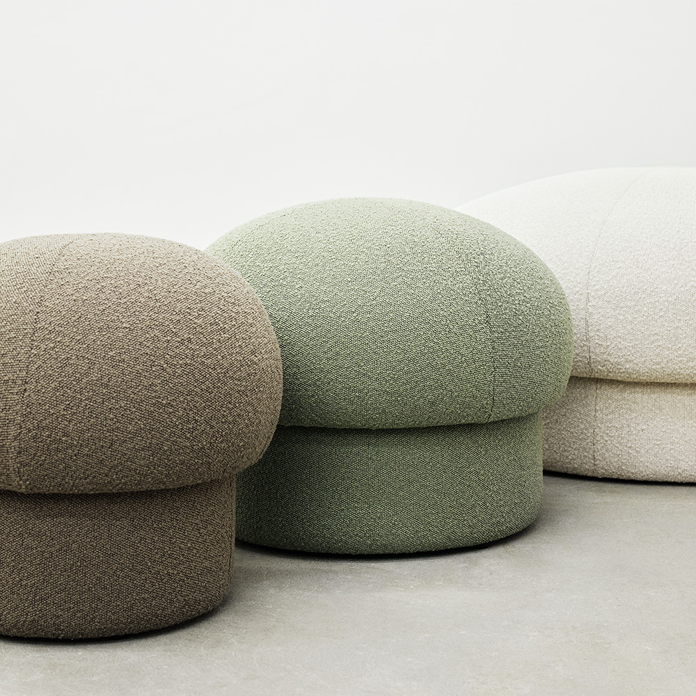 Uno Pouf 蘑菇 圓凳（奶白、65 公分） | 北歐櫥窗 NORDIC