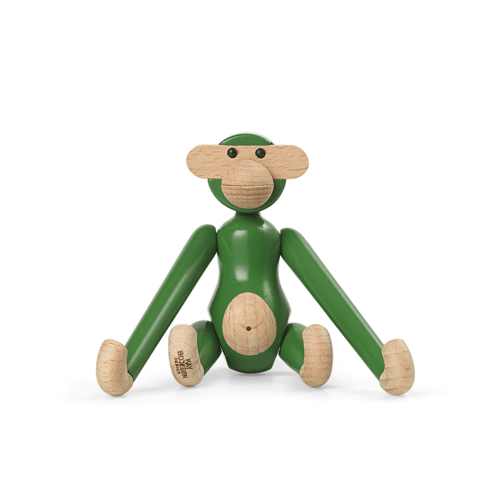 Monkey Mini 木頭迷你猴（復古綠） | 北歐櫥窗 NORDIC