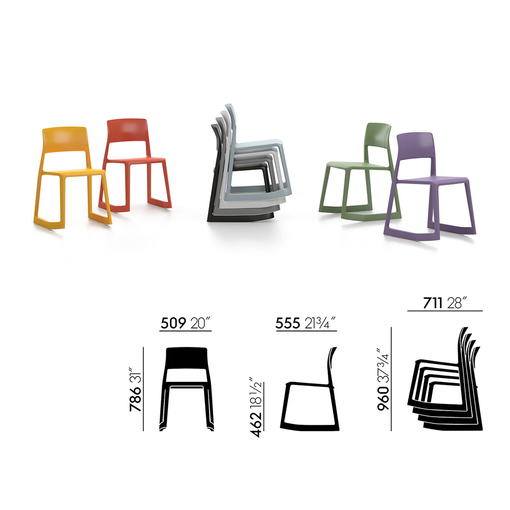 Tip Ton RE 傾身細椅（芒果黃） | 北歐櫥窗 NORDIC