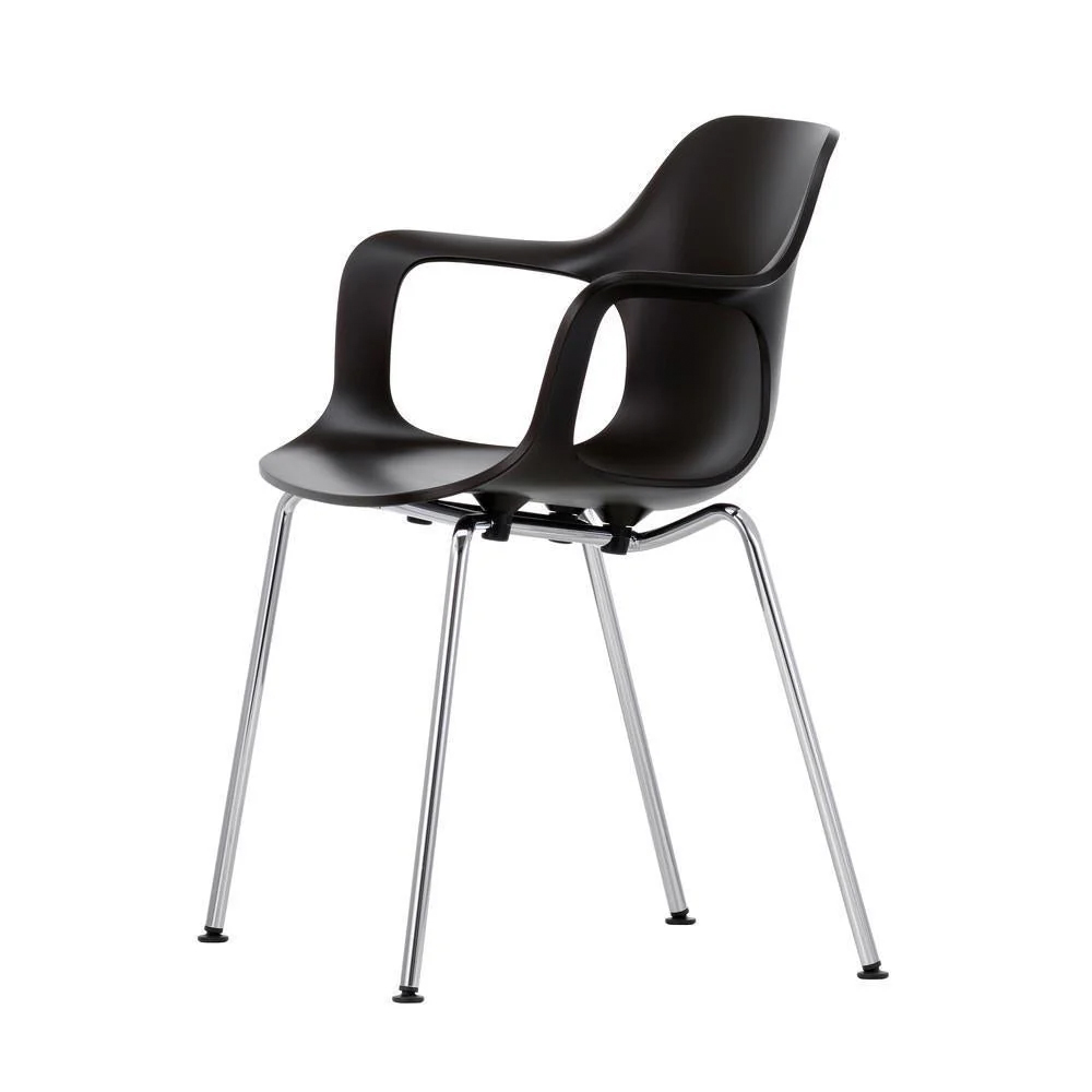 HAL RE Armchair Tube Stackable 金腳扶手堆疊好椅（黑） | 北歐櫥窗 NORDIC