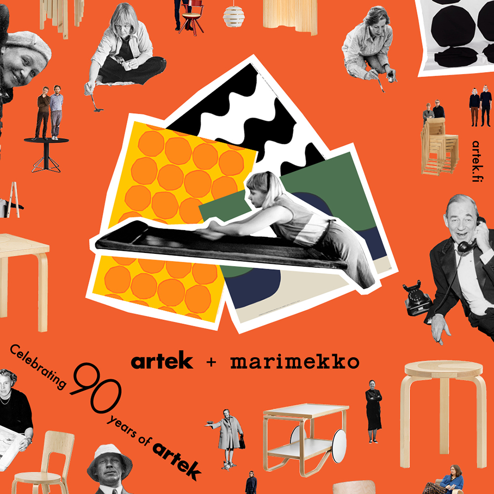 Artek + Marimekko 聯名系列 Table 90D 咖啡桌（Seireeni） | 北歐櫥窗 NORDIC