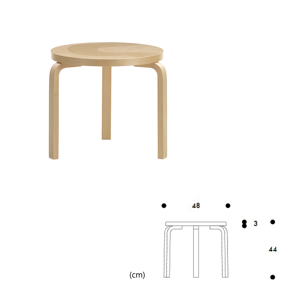 Artek + Marimekko 聯名系列 Table 90D 咖啡桌（Seireeni） | 北歐櫥窗 NORDIC